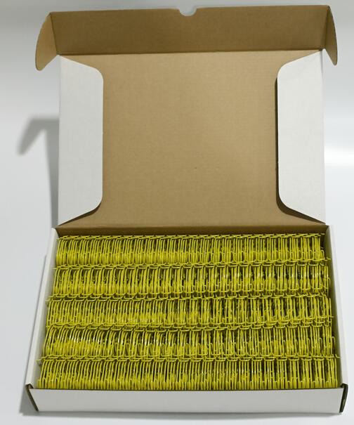 Double Loop Wire Gold Spiral Binding Gold Wire O Binding 2:1 Pitch 1 ...