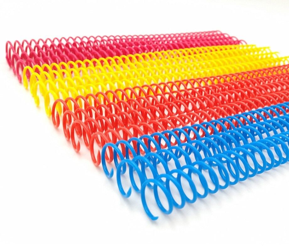 2" A4 Box Colorful Eco-friendly Matetrials Plastic Spiral Coil For Book ...