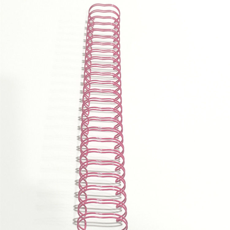 Sample Red 7/8 Inch Spiral Wiro Binding Use Double Loop Wires For Diary ...