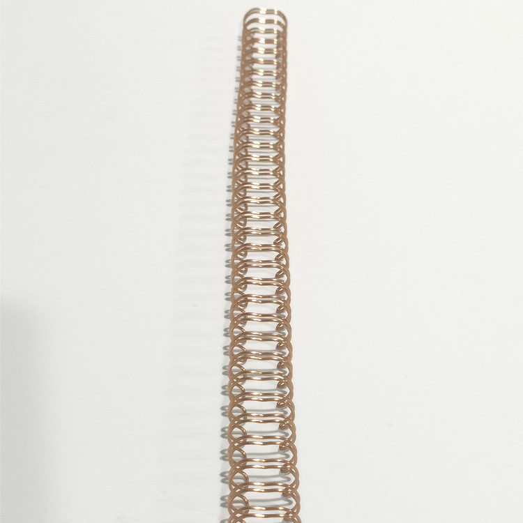 Rose Gold 7/16 Inch Double Wire 23 Loops Binding Coil Spiral Wires For ... Rose Gold 7/16 Inch Double Wire 23 Loops Binding Coil Spiral Wires For ...