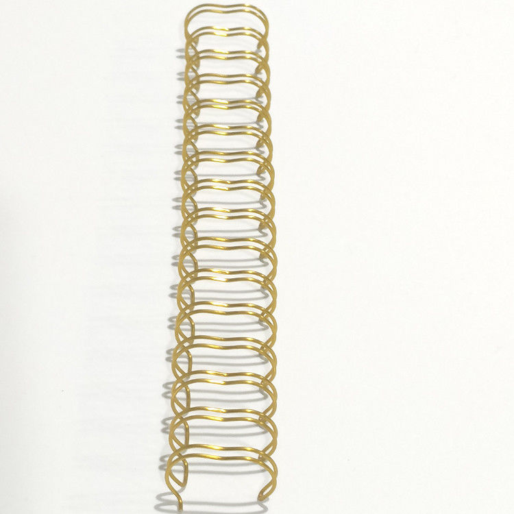 5/8 Inch Golden Wiro Binding Twin Loop Wires Filament For Spiral Notebooks