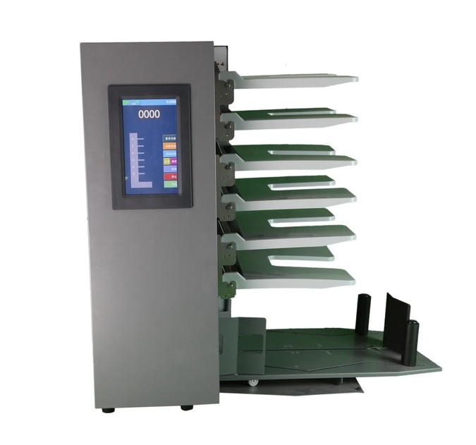 Automatic Paper Booklet Sheet Collator Machine 6 Trays Book Paper Sheet ...