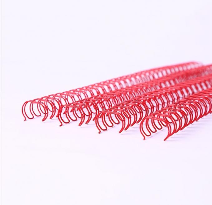 Commercial A4 Letter Cinch Spiral Binding Wires , Electroplated Double Loop Wire