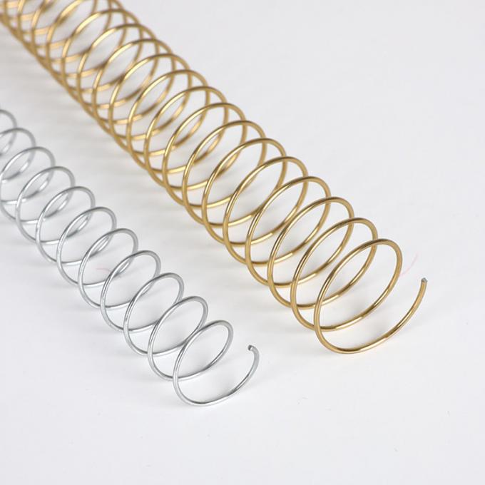 1- 3/4'' Library Book Binding Coil , NanBo Metal Spiral Binding Coils